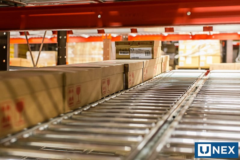 SpanTrack Lane | Carton Flow Rollers | UNEX Manufacturing