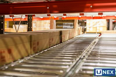 SpanTrack Lane | Carton Flow Rollers | UNEX Manufacturing