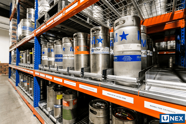 SpanTrack Keg Flow | Keg Storage | UNEX Manufacturing