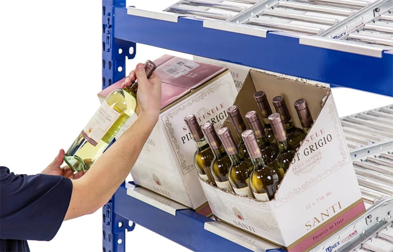 SpanTrack Lane | Carton Flow Rollers | UNEX Manufacturing