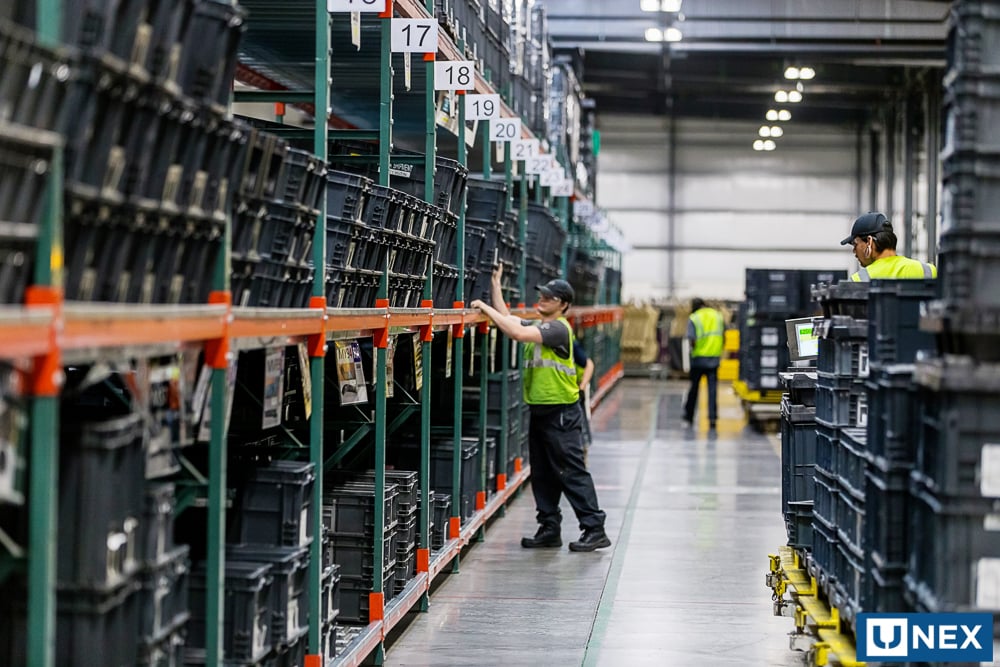 SpanTrack Lane | Carton Flow Rollers | UNEX Manufacturing