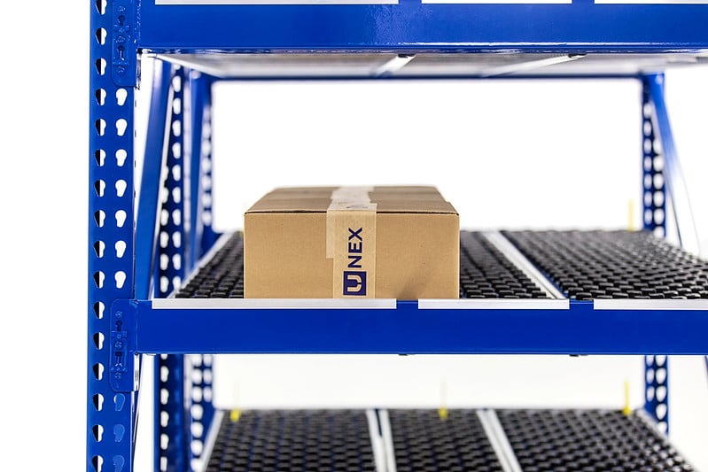 Roller Rack | Gravity Flow Racks | UNEX Manufacturing